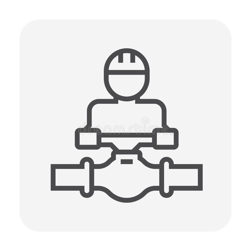 Pipeline construction icon stock vector. Illustration of equipment ...