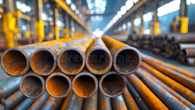 Pipeline in a Factory. Steel Pipelines in a Factory Stock Video - Video ...