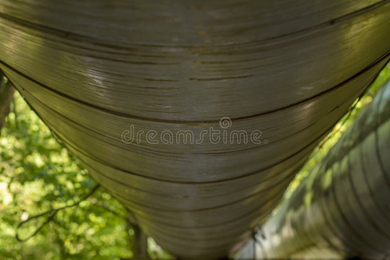 Pipeline in the forest stock image. Image of crude, bottom - 189760191