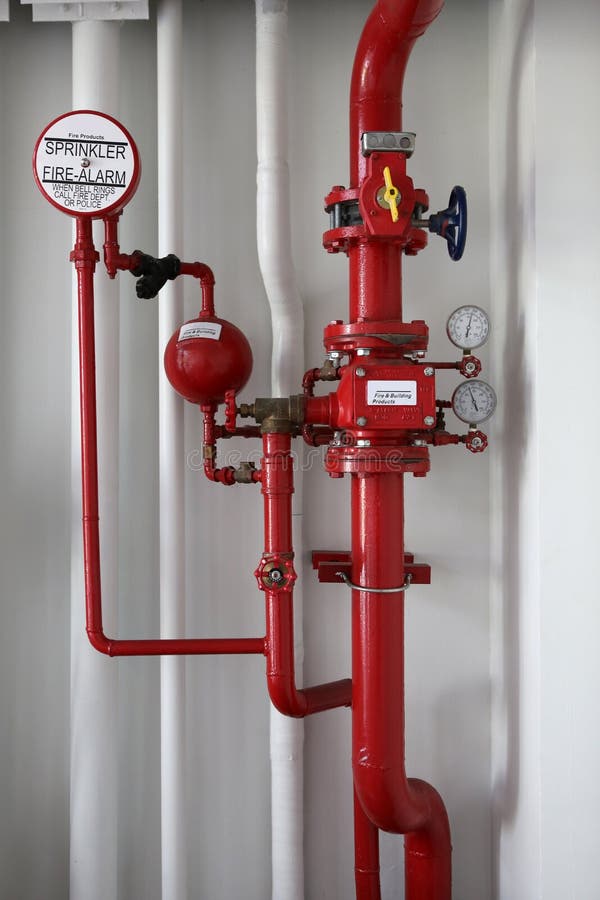 Fire Valve Pipeline With Meter On White Stock Photo - Image of oxygen ...