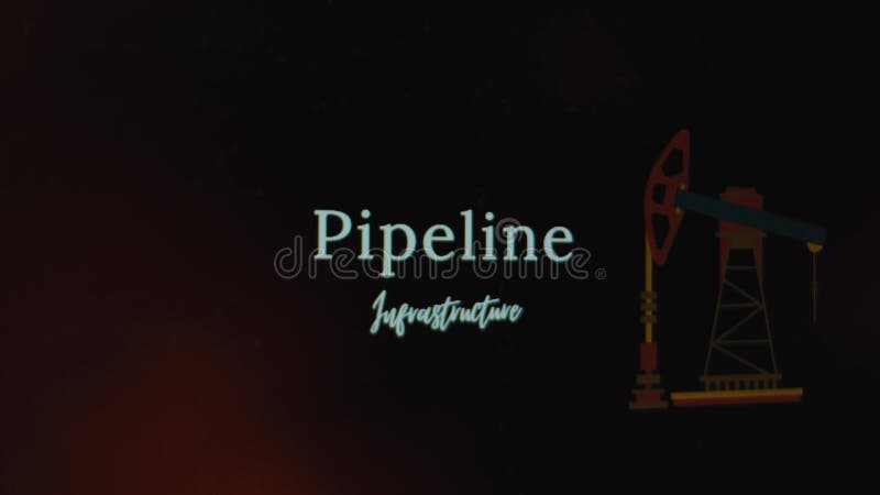 Pipeline Infrastructure Inscription on Abstract Fire Flames Background ... Pipeline Infrastructure Inscription on Abstract Fire Flames Background ...