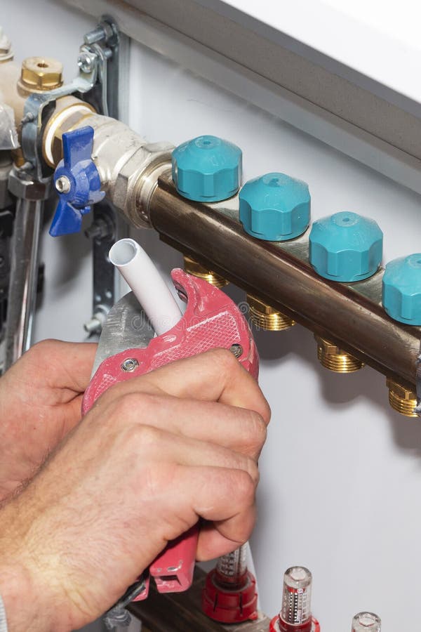 Pipeline Installation of the Heating System, Connection of Underfloor ...