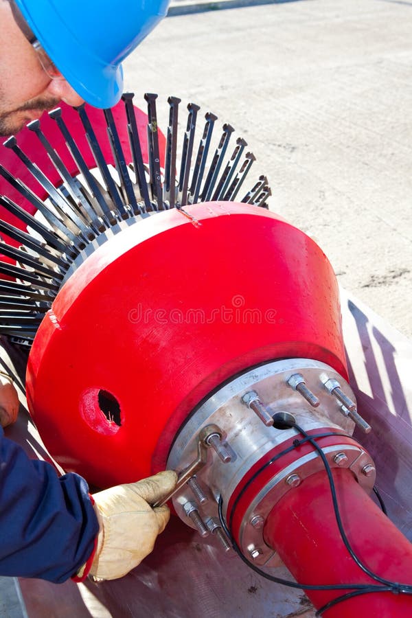 Pipeline-intelligent PIG stock image. Image of geometry - 38341557