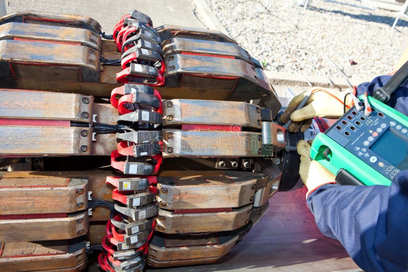 Pipeline-intelligent PIG stock image. Image of launcher - 38342141