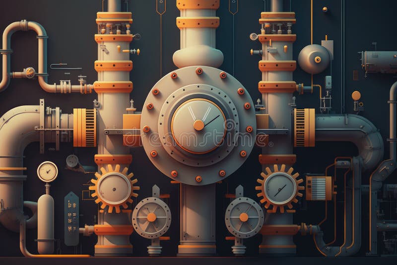 Pipeline Network with Valves and Pumps in a Sprawling Industrial ...