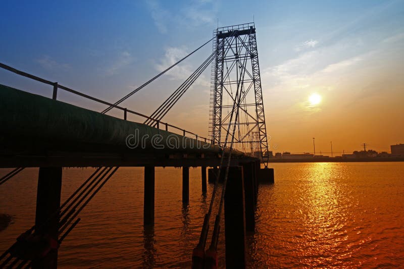 Pipeline of oil fields stock photo. Image of drainage - 274032980