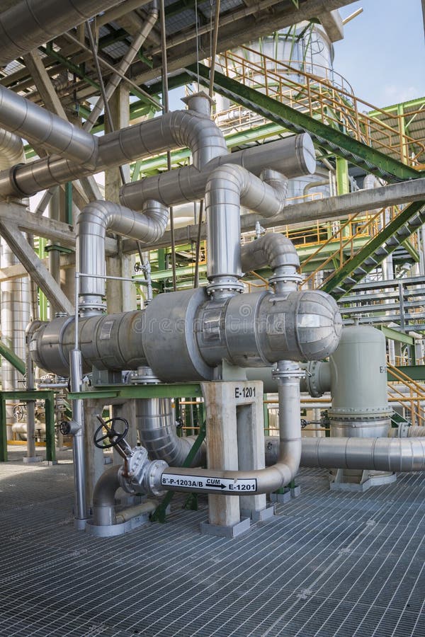 Refining Factory in Summer Season Stock Photo - Image of environment ...