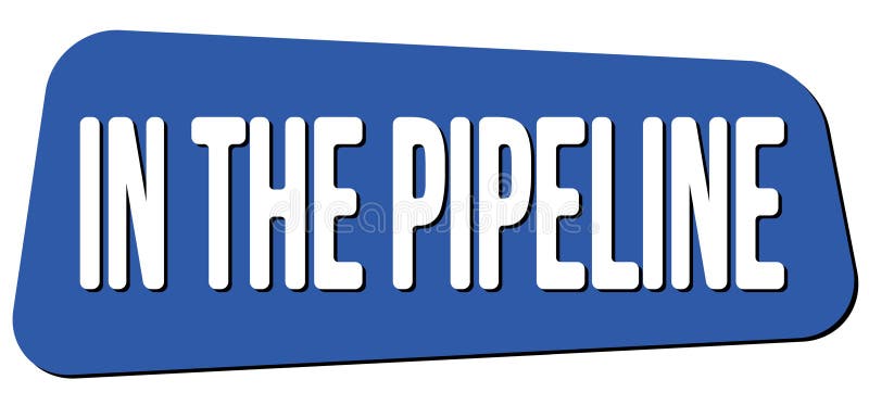 In the PIPELINE Text on Blue Lines Stamp Sign Stock Illustration ...