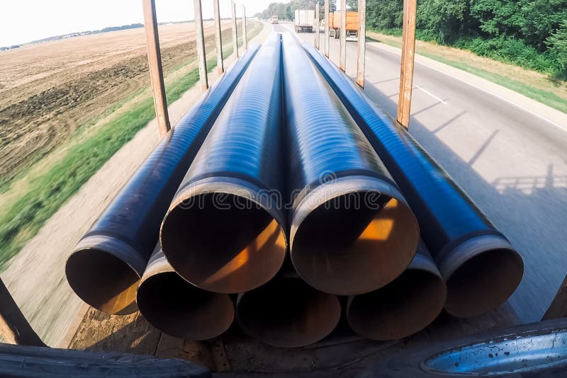 Pipeline transportation. stock photo. Image of barge - 134222548