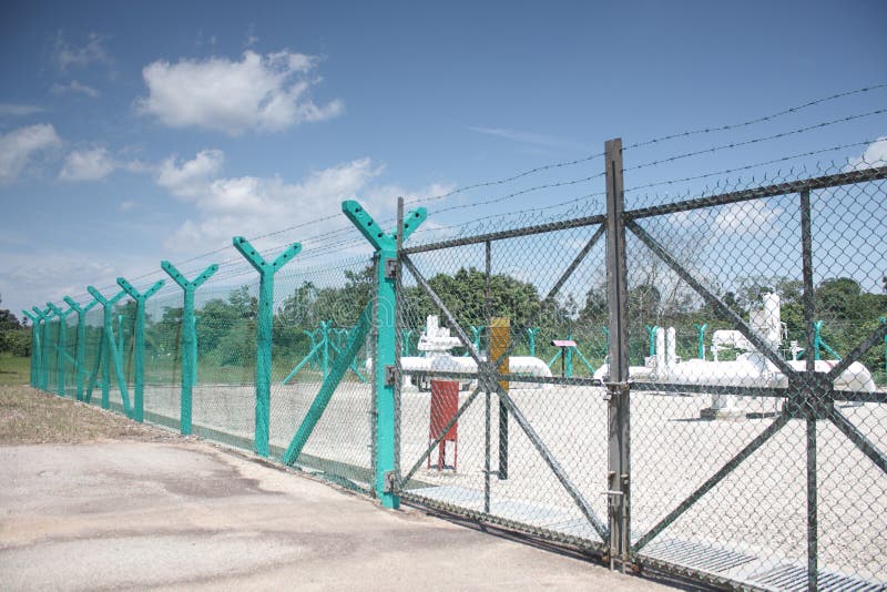 Pipeline valve station. stock image. Image of environmental - 20668045