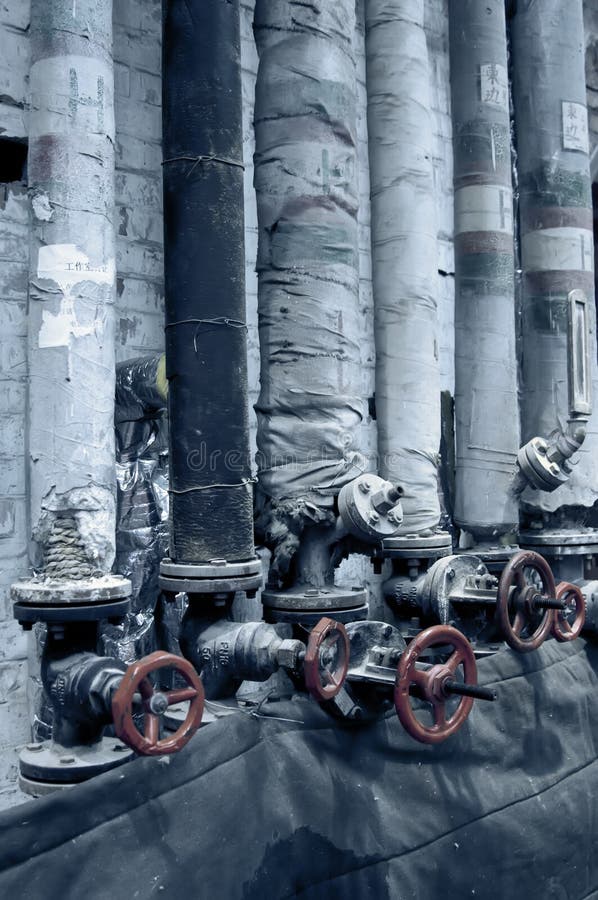 Pipeline and valves stock photo. Image of machine, industrial - 7660000