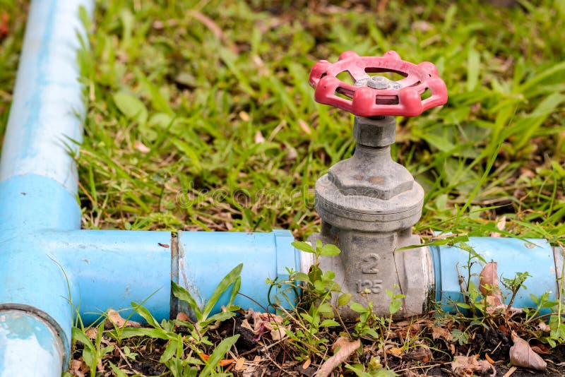 Pipeline water valve stock photo. Image of park, spiral - 57554830