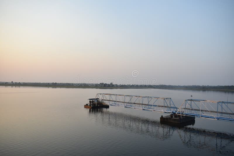 A Pipeline Which is Leading Inside a Lake To Intake Water Stock Image ...