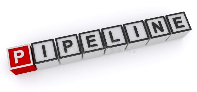 Pipeline on white stock illustration. Illustration of industrial ...