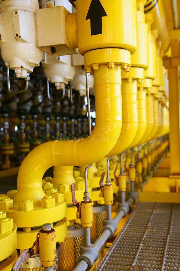 Pipelines Constructions on the Production Platform, Production Process ...