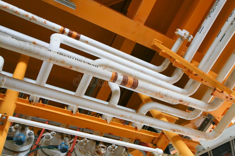 Pipelines on Oil and Gas Platform for Production, Oil and Gas Process ... Pipelines on Oil and Gas Platform for Production, Oil and Gas Process ...