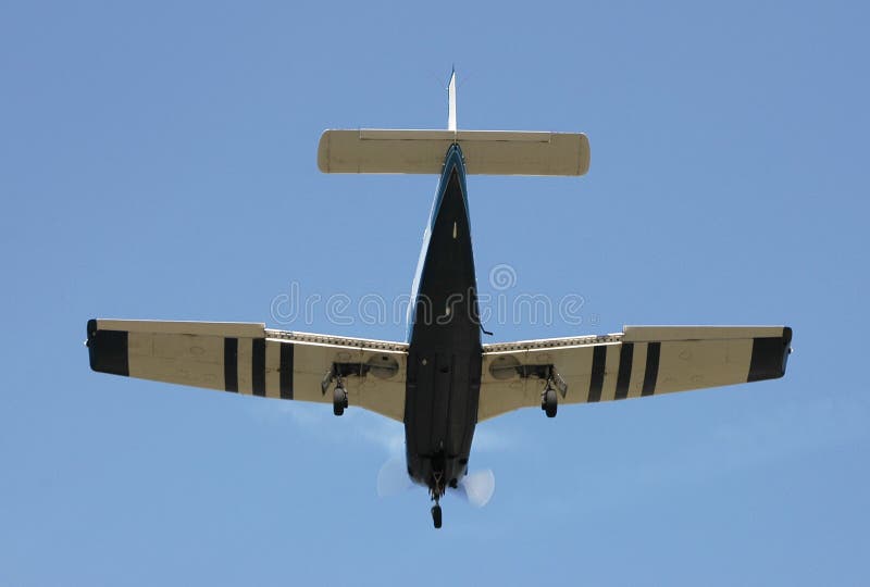 Piper PA28R Arrow on Final Approach Stock Photo - Image of cherokee ...
