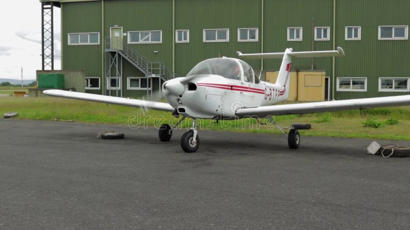 White Piper Airplane and Banner Stock Footage - Video of stall, cockpit ...