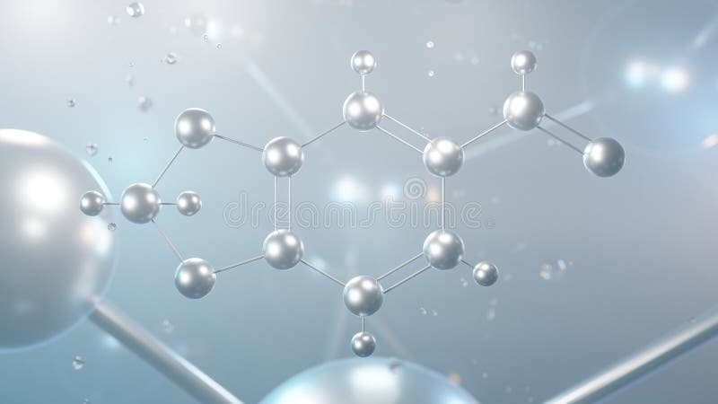 Piperonal Molecular Structure, 3d Model Molecule, Heliotropin ...