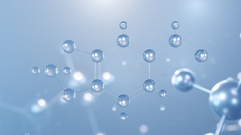 Piperonal Molecular Structure 3d, Flat Model, Aromatic Aldehydes ...