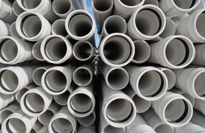 PVC Pipes stock image. Image of home, improvement, plastic - 4374521