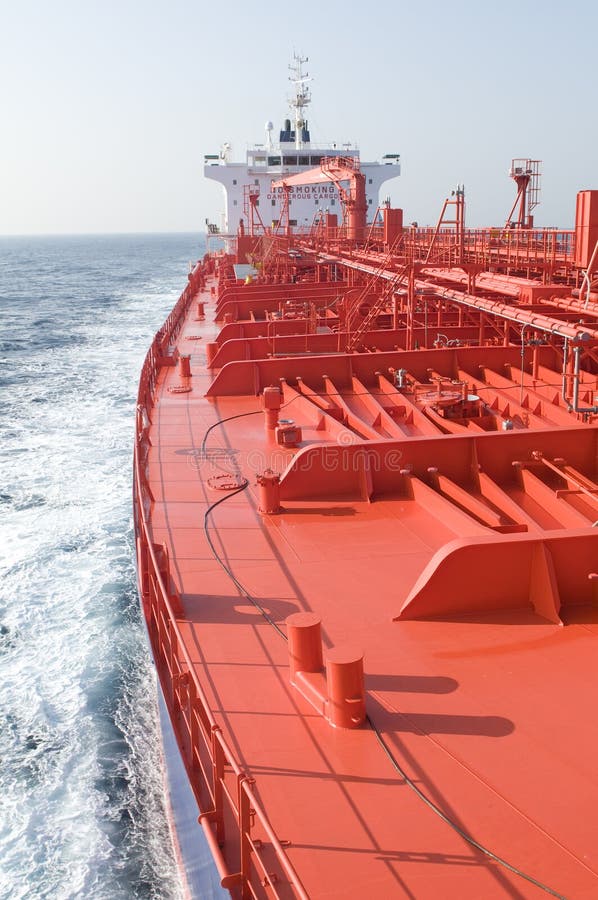 Pipes on the Deck of the Tanker Stock Photo - Image of difficultly ...