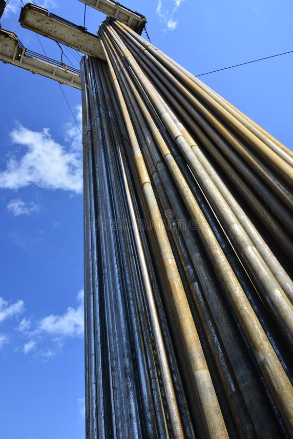 Pipes for Drilling Oil and Gas Wells Stock Image - Image of carving ...
