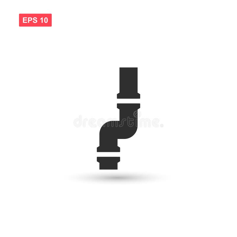 Pipes Icon Vector Design Isolated 6 Stock Vector - Illustration of ...