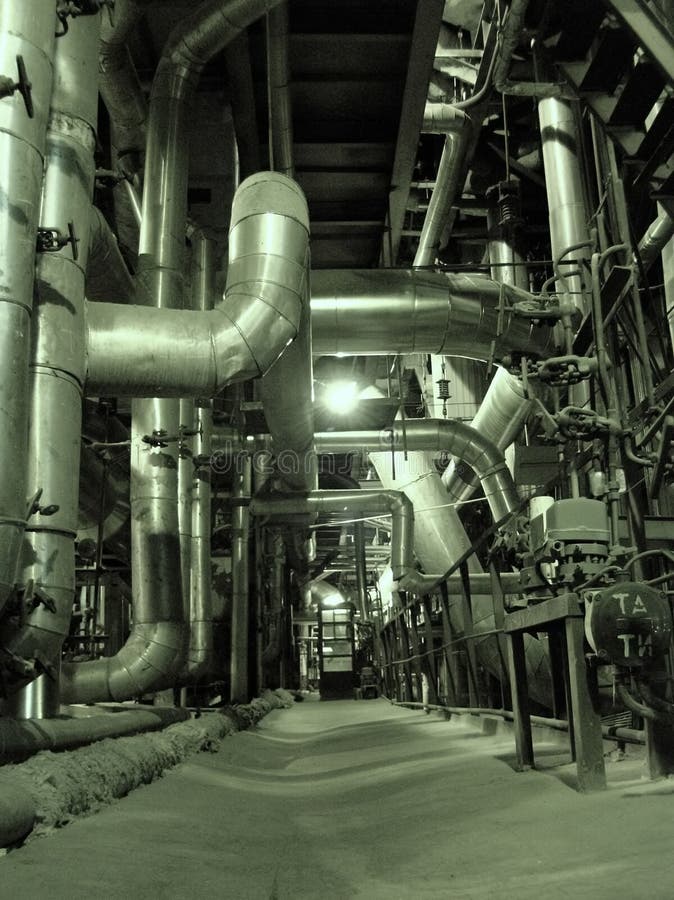 Inside of Electrical Power Plant Stock Photo - Image of estate ...