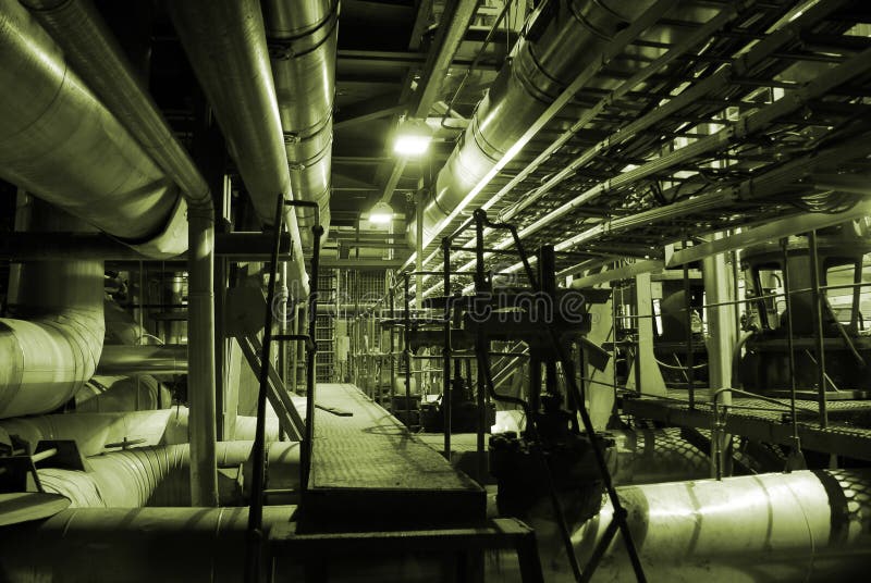 Inside of Electrical Power Plant Stock Photo - Image of estate ...