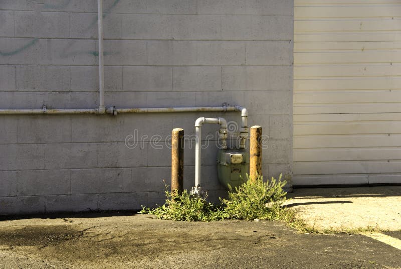 Pipes and a Meter stock image. Image of measuring, gauges - 18979247