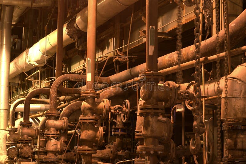 Pipes at a power plant stock image. Image of precision - 4582655