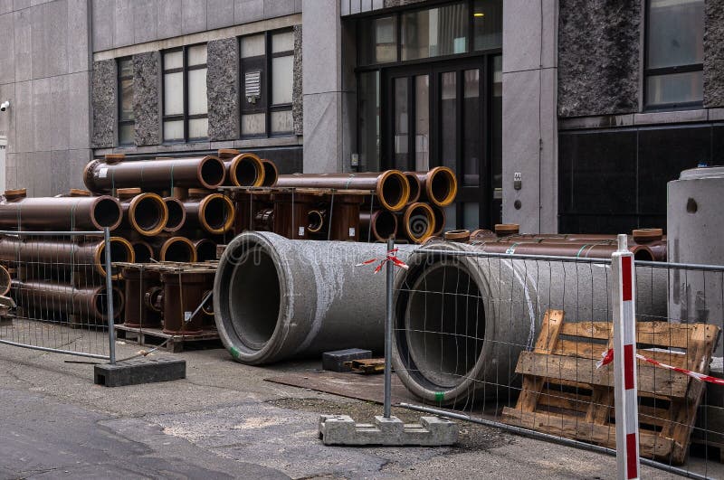 Pipes Ready To Be Installed Stock Image - Image of working, service ...
