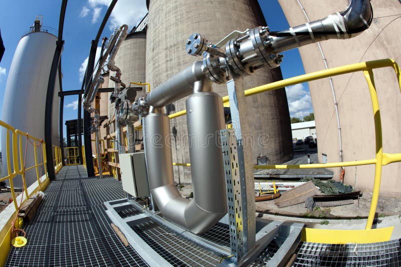 Pipes and tanks stock photo. Image of industry, pump - 18015986