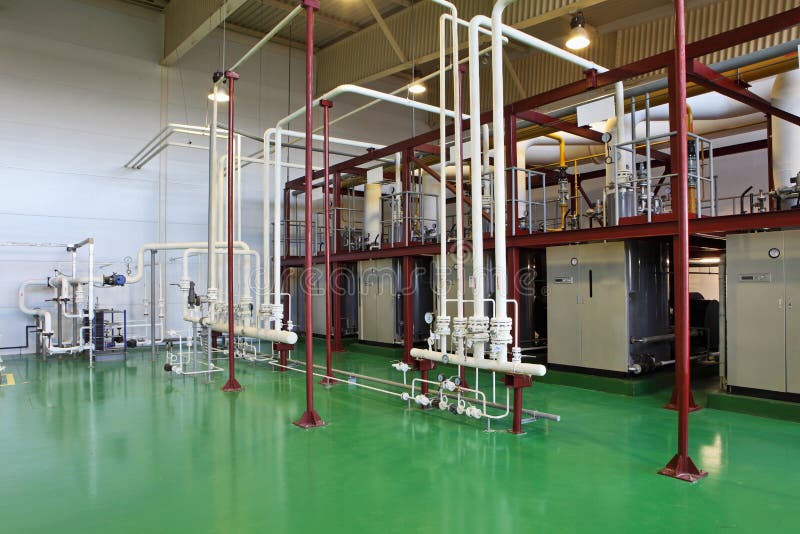 Industrial Factory Plant HVAC Ventilation Stock Image - Image of duct ...