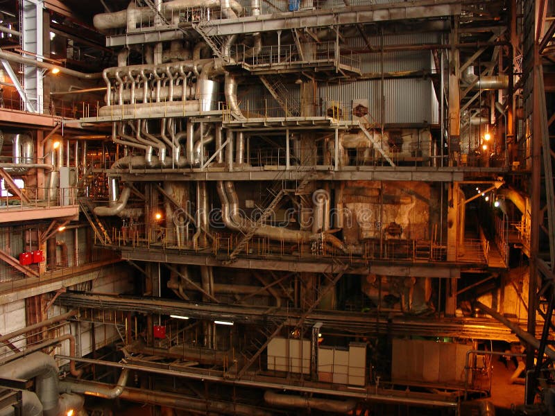 Inside of Electrical Power Plant Stock Photo - Image of estate ...