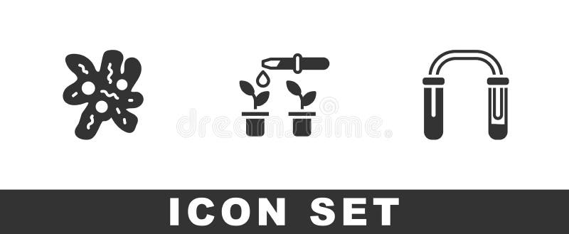 Pipet Met Cel En Pictogram Van De Kolf Voor De Proefbuis. Vector Vector ...