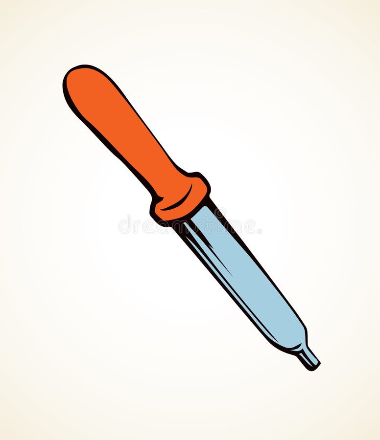 Pipet Vector tekening vector illustratie. Illustration of pipet - 145561224