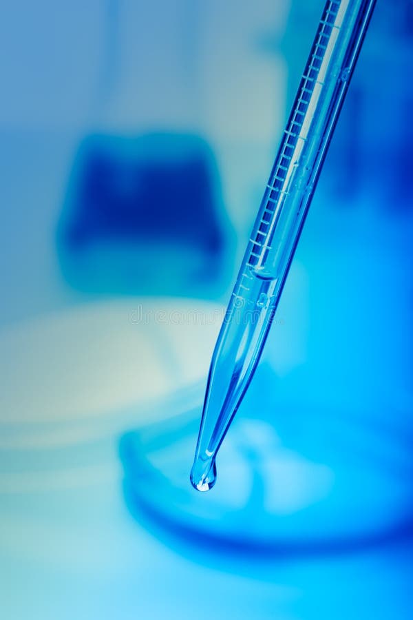 Pipette with drop of water stock image. Image of isolated - 60180809