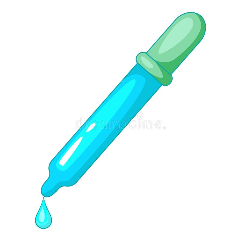 Pipette Icon, Cartoon Style Stock Vector - Illustration of object ...