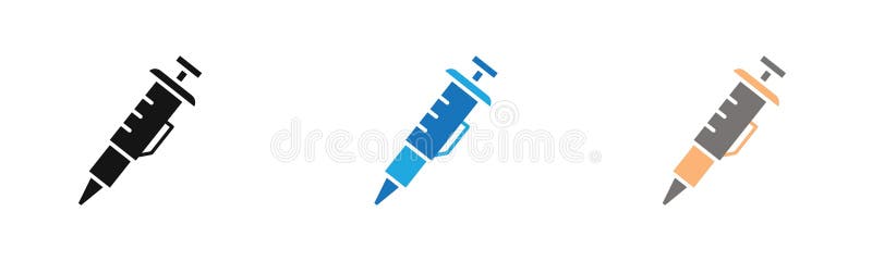 Pipette Icon Line Art Logo Set Stock Vector - Illustration of ...