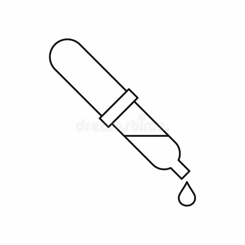 Pipette Icon in Outline Style Stock Photo - Image of laboratory ... Pipette Icon in Outline Style Stock Photo - Image of laboratory ...