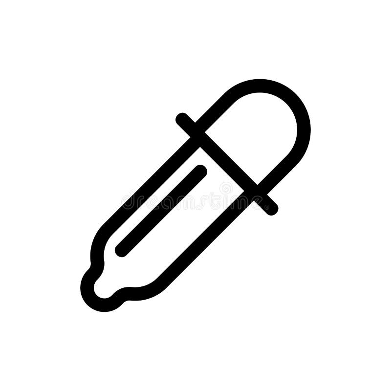 Pipette Icon Vector. Isolated Contour Symbol Illustration Stock Vector ...
