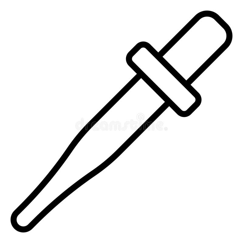 Pipette icon vector stock vector. Illustration of medication - 284132697