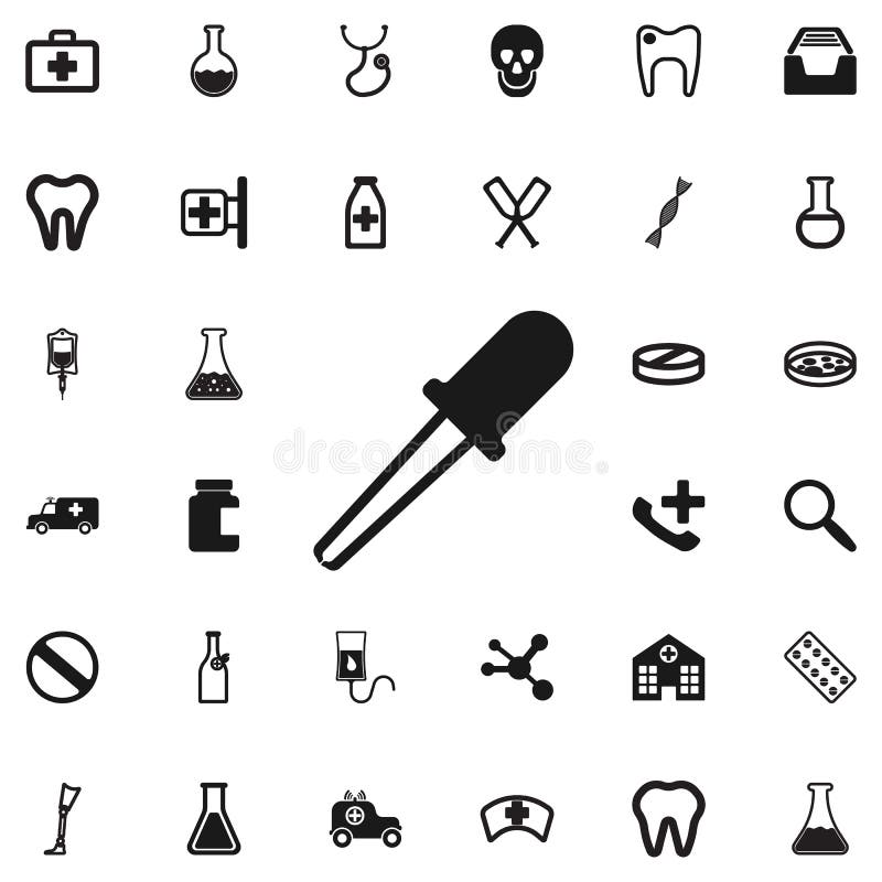Pipette Icon Vector Sign and Symbol Isolated on White Background ...