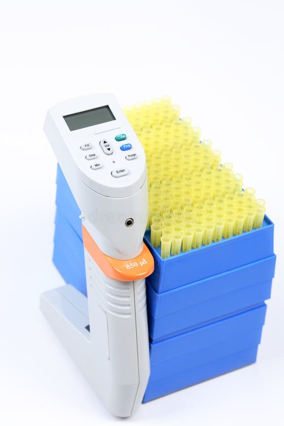 Pipette machine stock photo. Image of technology, white - 2987234