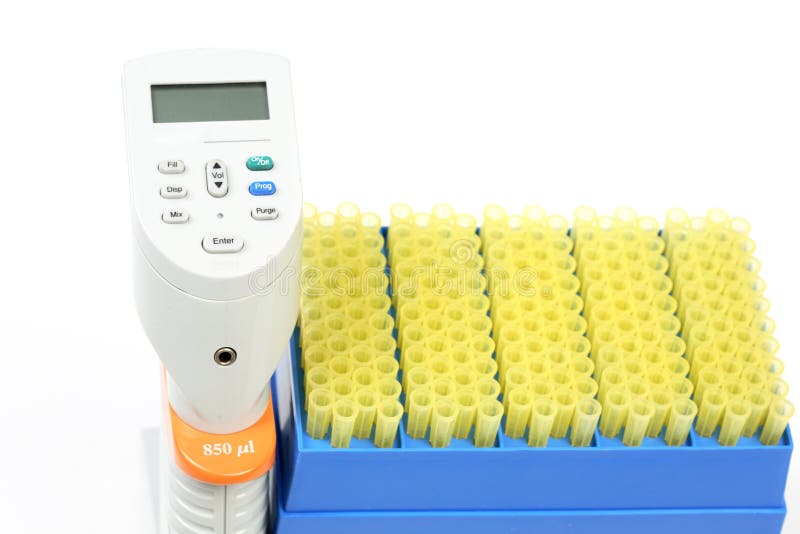 Pipette machine and reader stock photo. Image of pipettor - 2992756