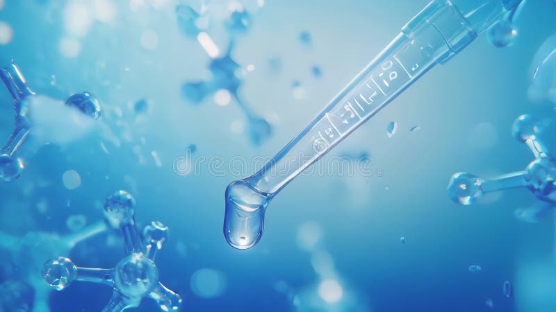 Pipette and Molecules: Science Background Stock Footage - Video of ...