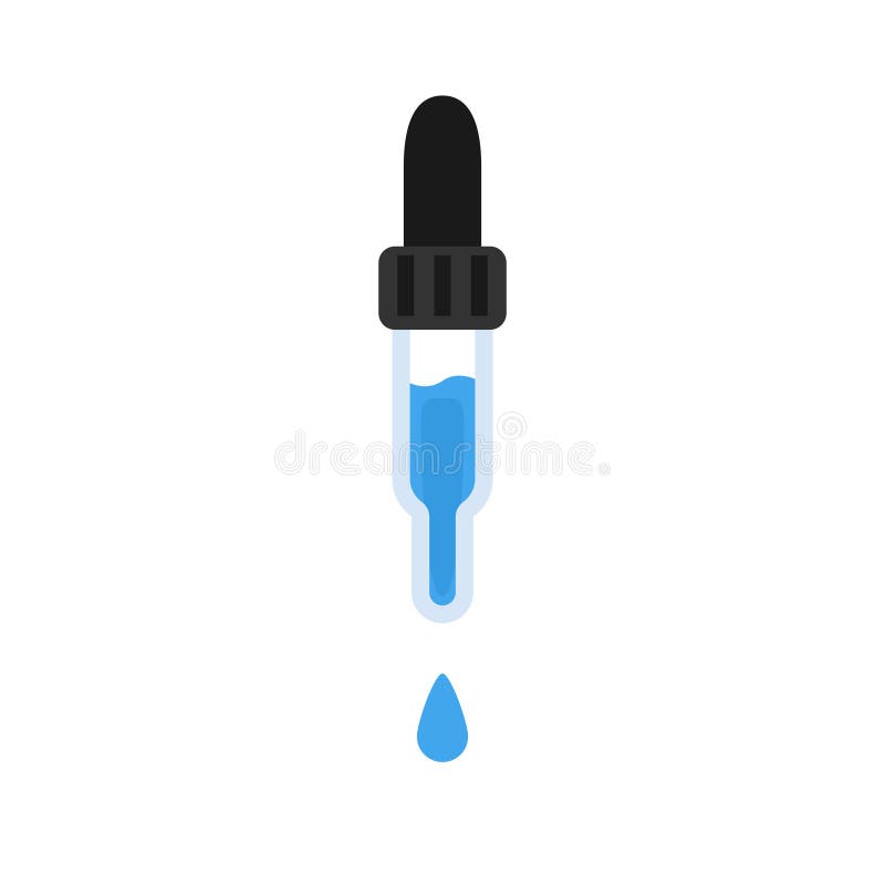 Pipette simple icon stock vector. Illustration of laboratory - 321260934