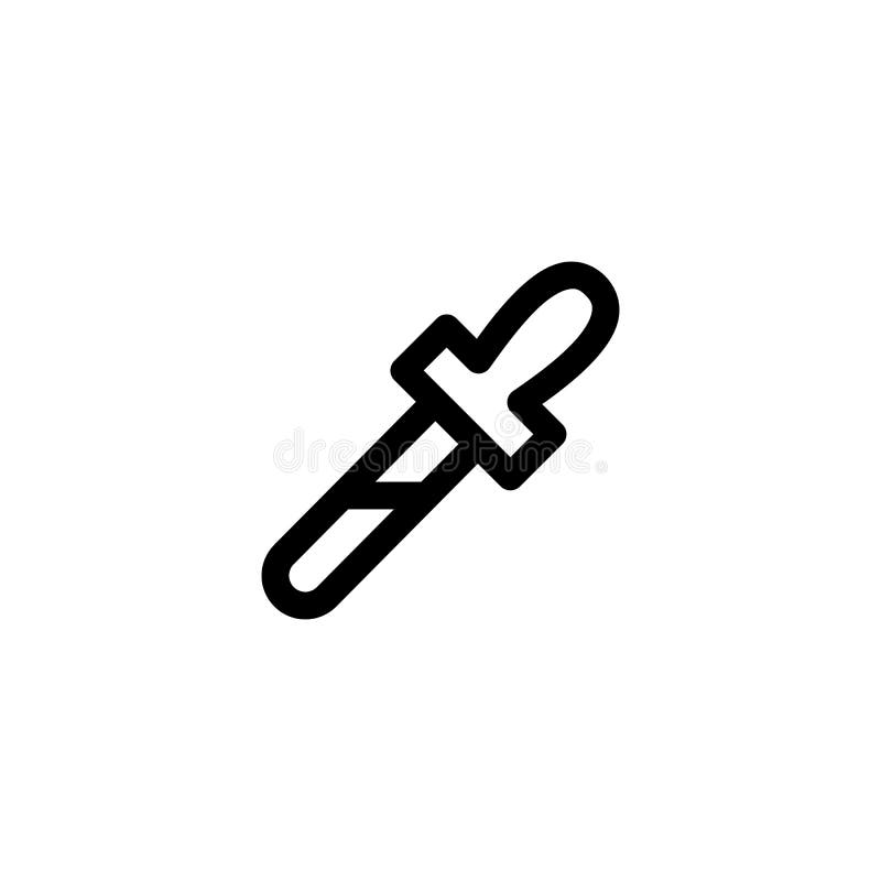 Pipette Icon stock vector. Illustration of equipment - 181838682